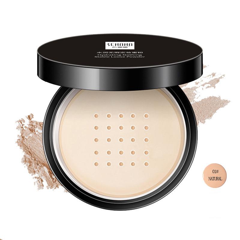Buy Moisturizing Oil control Face Makeup Setting Powder Waterproof ...