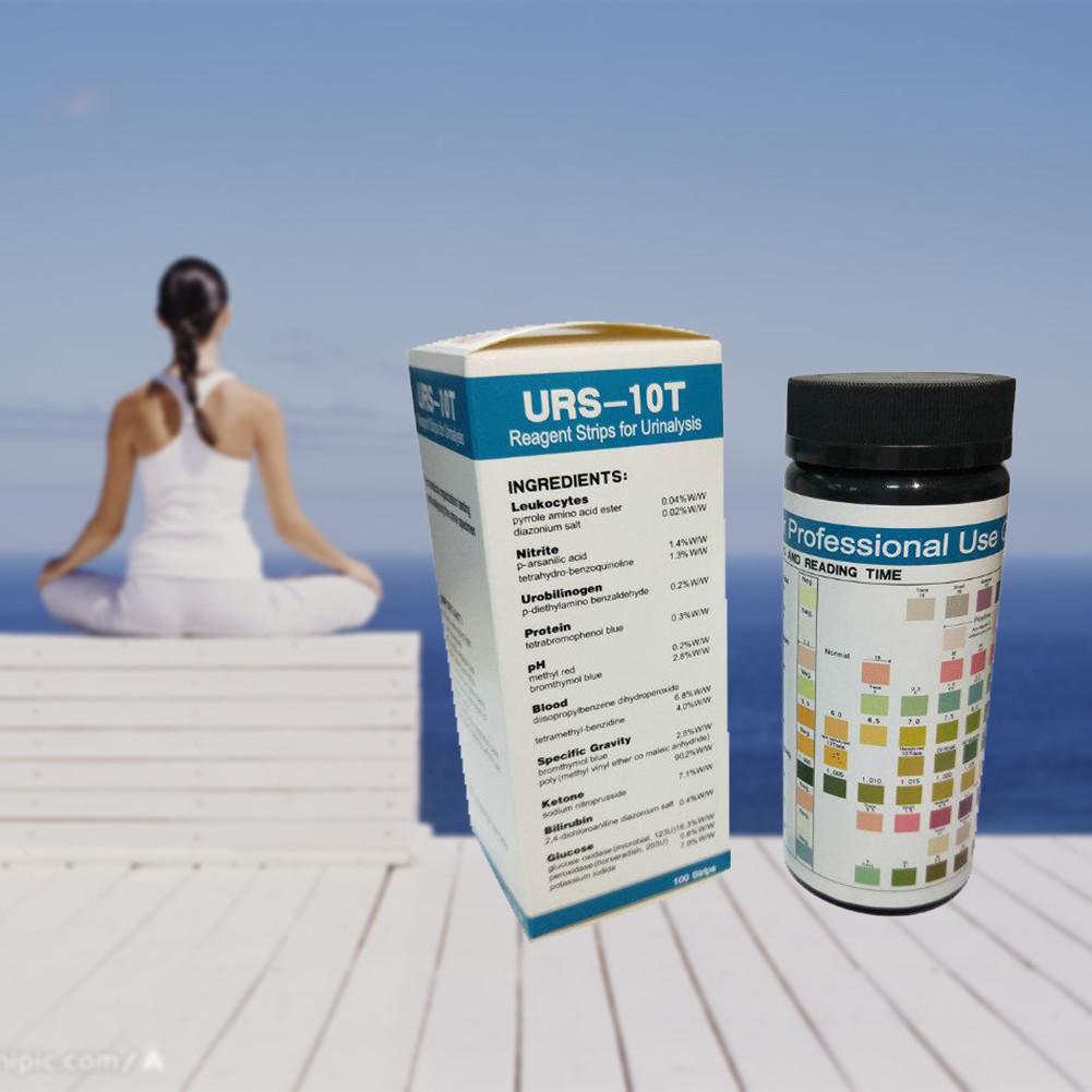 50/100 URS-10T Urine Test Strips 10 Parameter WBC, Nitrite ...