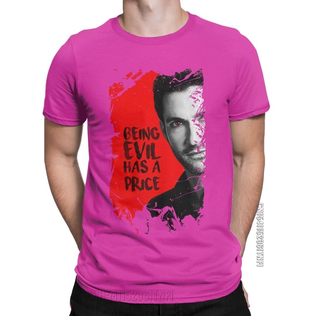 Men's Lucifer Morningstar Devil T Shirt Pure Cotton Clothing Funny ...