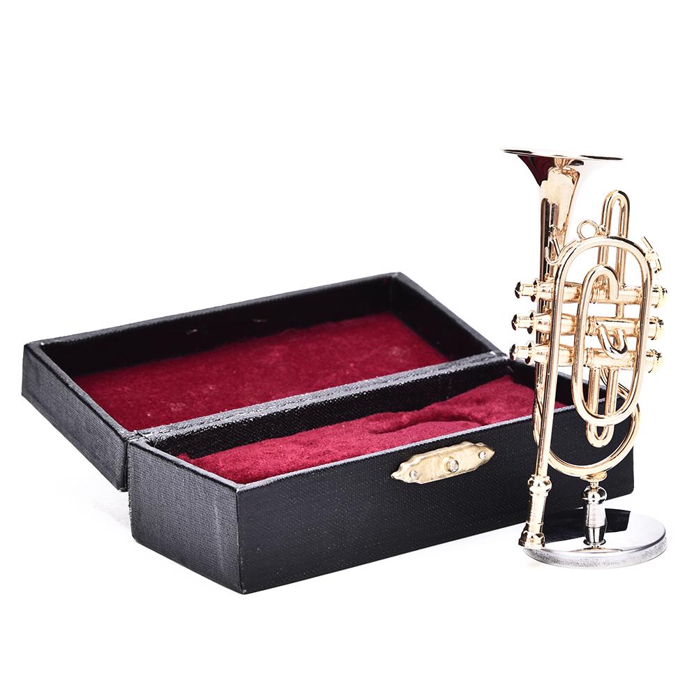 Buy MG-212 Mini Cornet Premium Gift Box Musical Instrument Model Gold ...