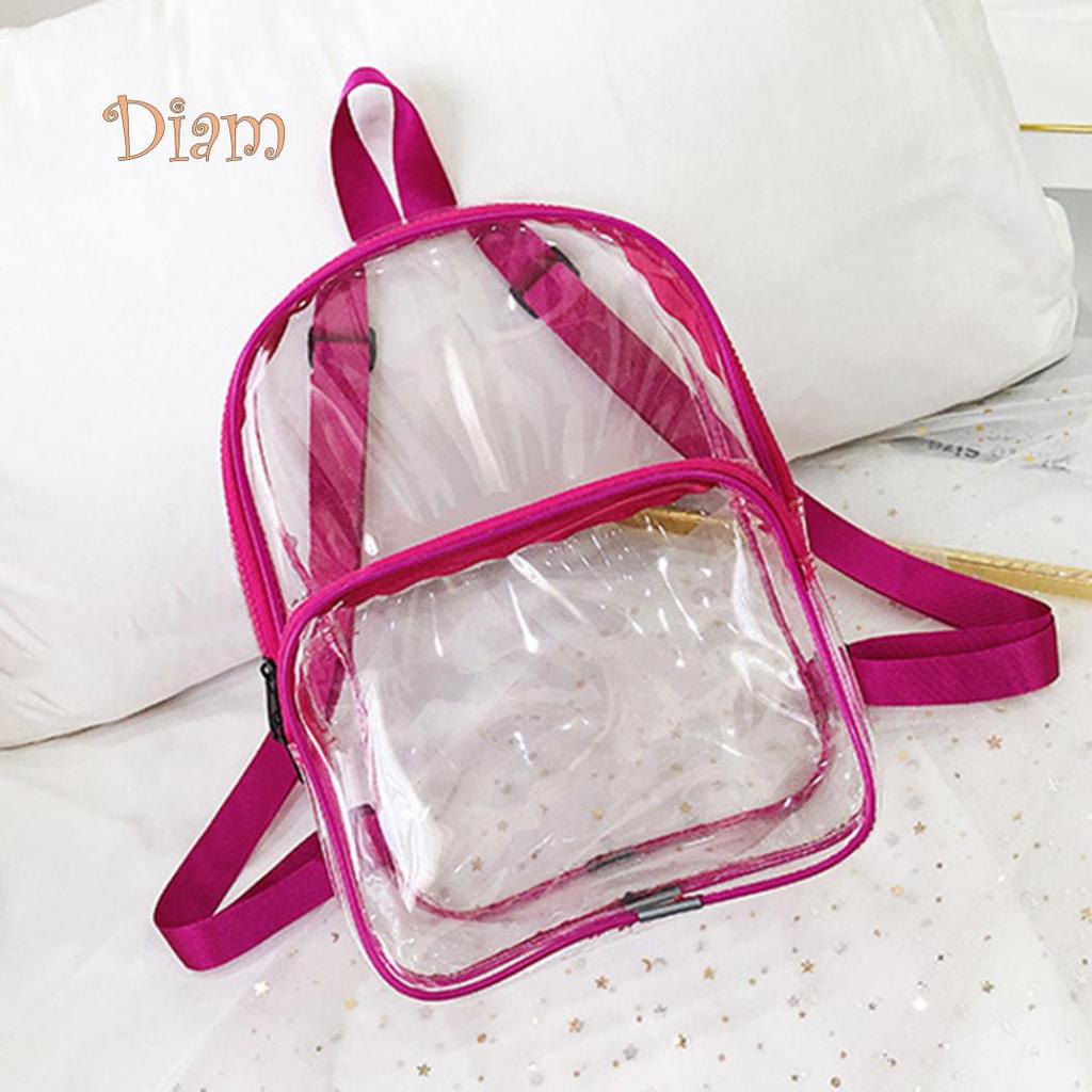 Buy Dilara Female Waterproof Transparent Backpack Beach Jelly Small Bag ...