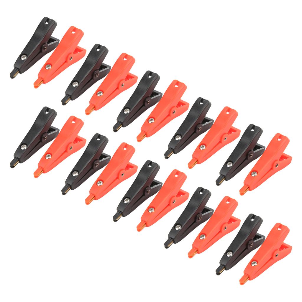 Buy 10 Sets 10A ABS Insulated Test Clip Electrical Terminal Clamp Brass ...