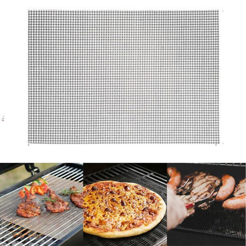 Buy 33*40 CM Camping Grill Non-stick Durable Reusable BBQ Mesh Mat ...