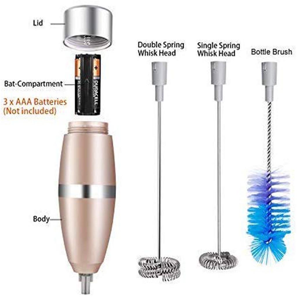 Buy Mini Coffee Agitator Stainless Steel Electric Milk Frother ...