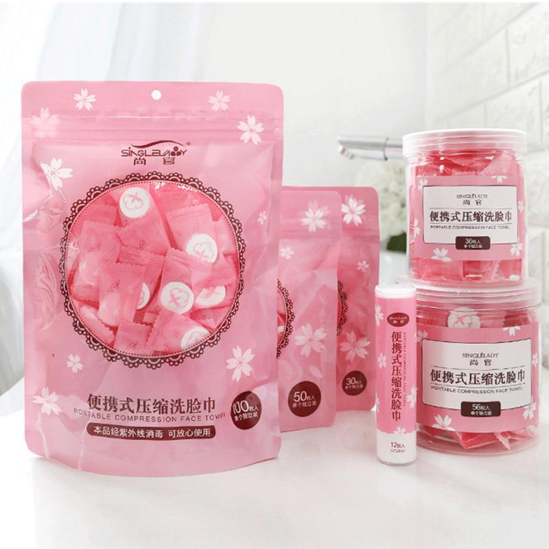 Travel Dry Compressed Coin Disposable Face Towel Baby Wipes Tablet ...