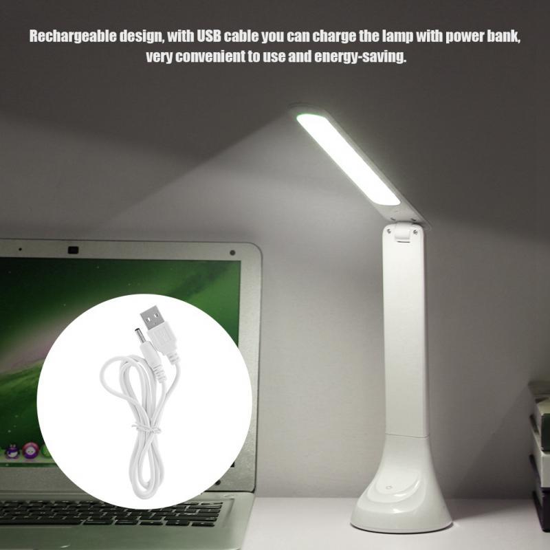Buy Rechargeable Folding LED Light Desk Table Desktop Lamp Eye Care for ...