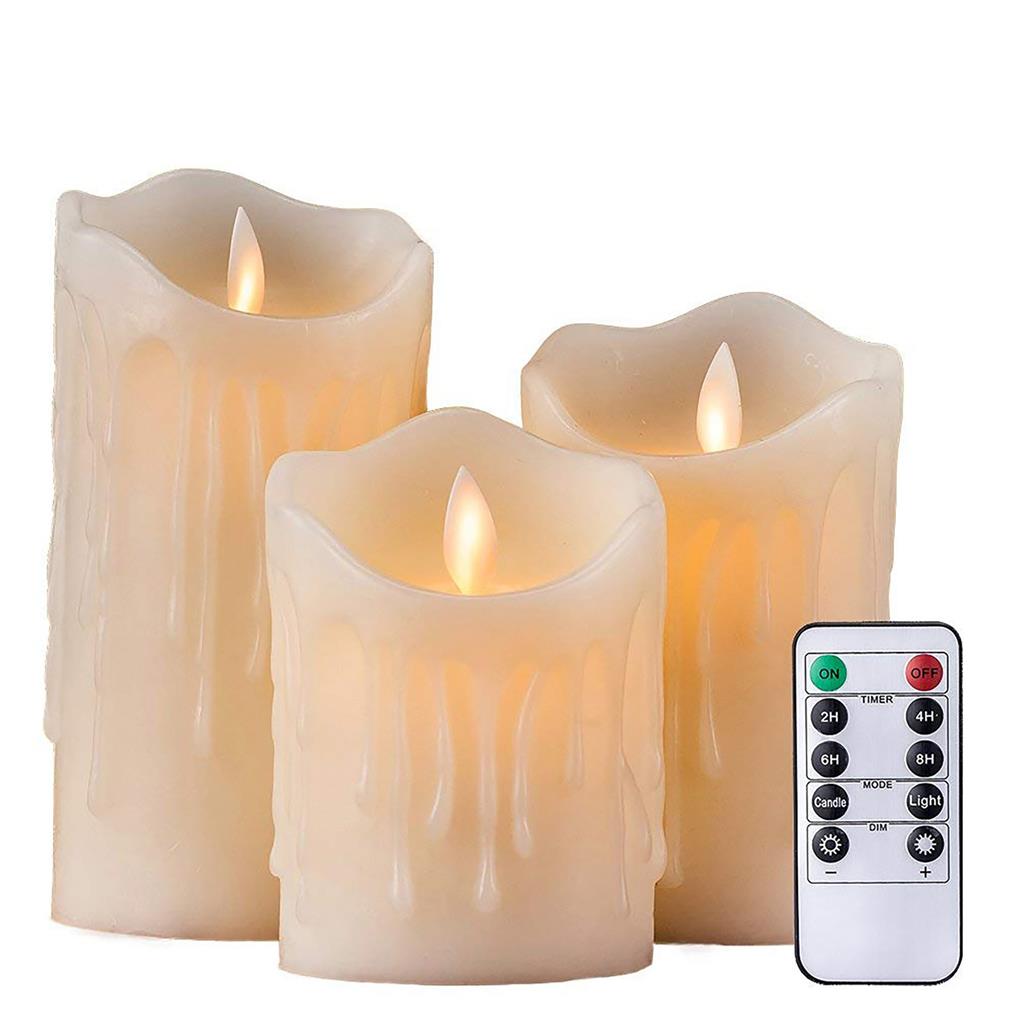 Buy Air Flameless Candles LED Candles Tear Wave Shaped Candles Battery ...