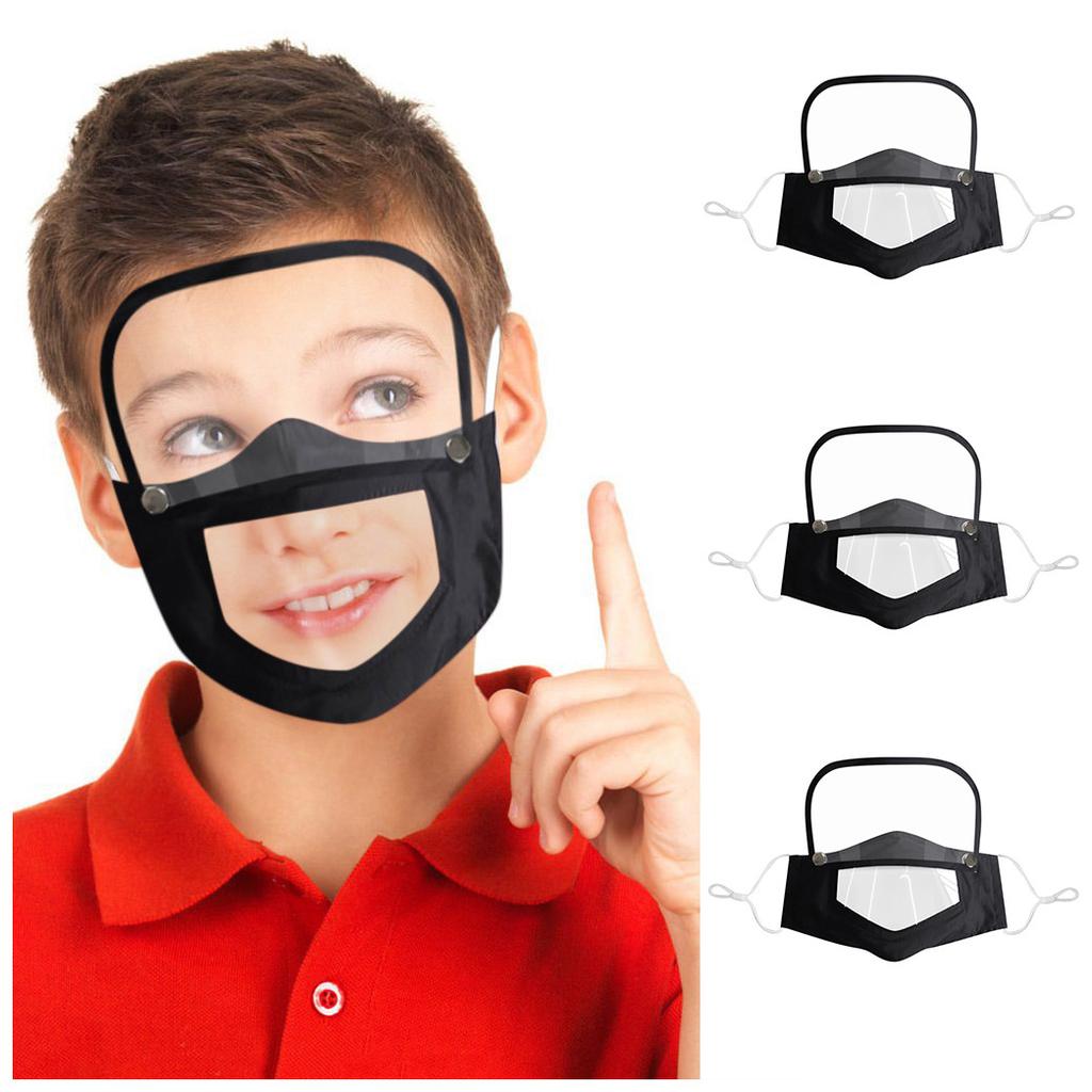 Buy GG Kids' Child Visible Mouth Cover Face Mask With Filter And ...