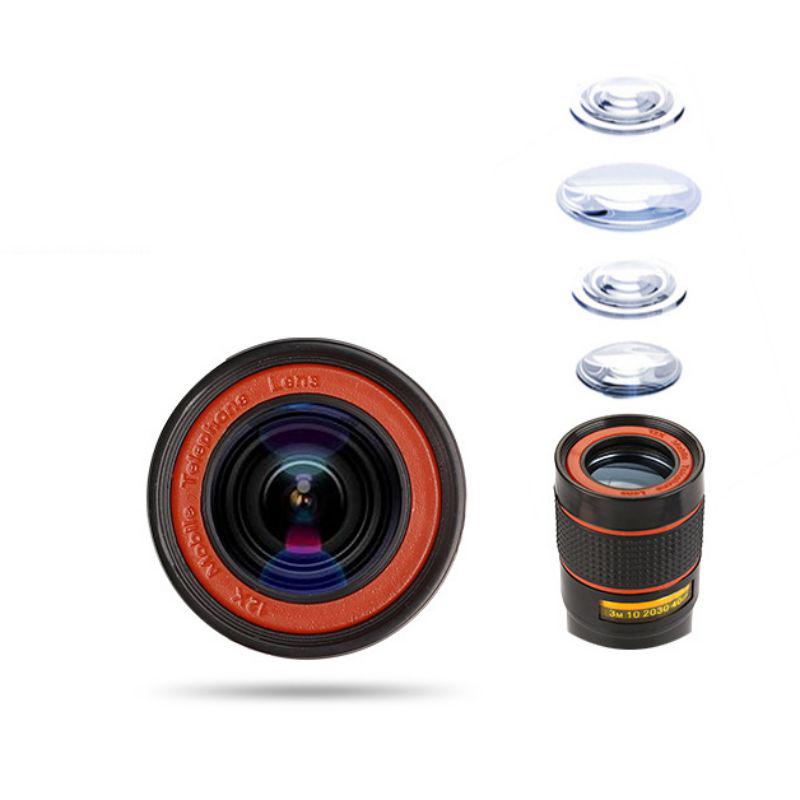 Buy Mobile Phone Camera Lens 12X Zoom Telephoto Lens External Telescope ...