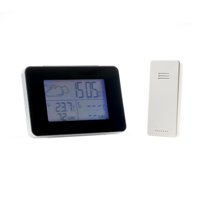 Buy Black Weather Forecast Clock Perpetual Calendar Temperature and ...