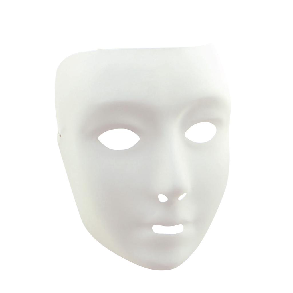 Bristol Novelty Unisex Adults Plain Plastic Face Mask (Pack Of 12 ...