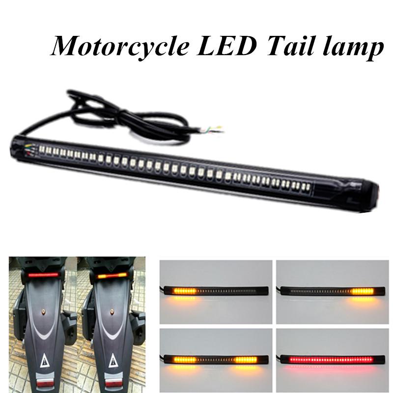 Buy 48SMD 12V Decorative Motorcycle LED Soft Rubber Brake Lights Tail ...