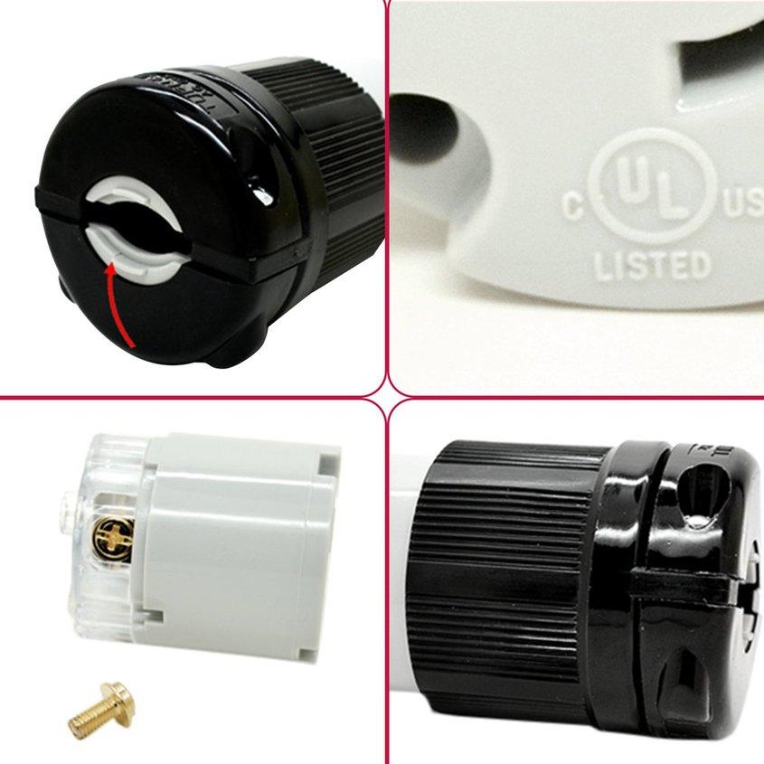 Buy GAER NEMA L14-20C/30C High Power 4-Prong Twist Lock Plug Locking ...