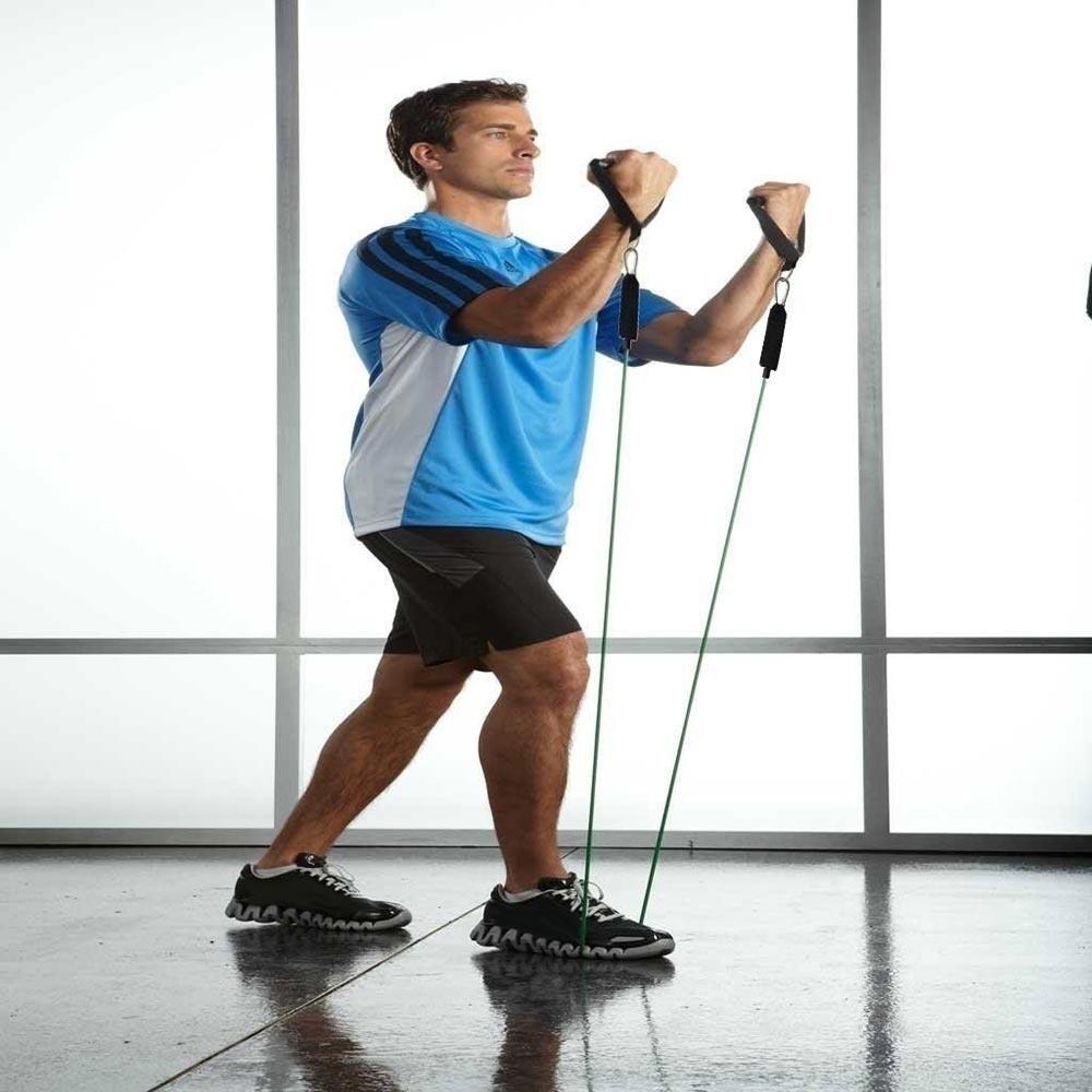 Buy 11pcs / Set Natural Rubber Latex Fitness Resistance Bands Exercise ...