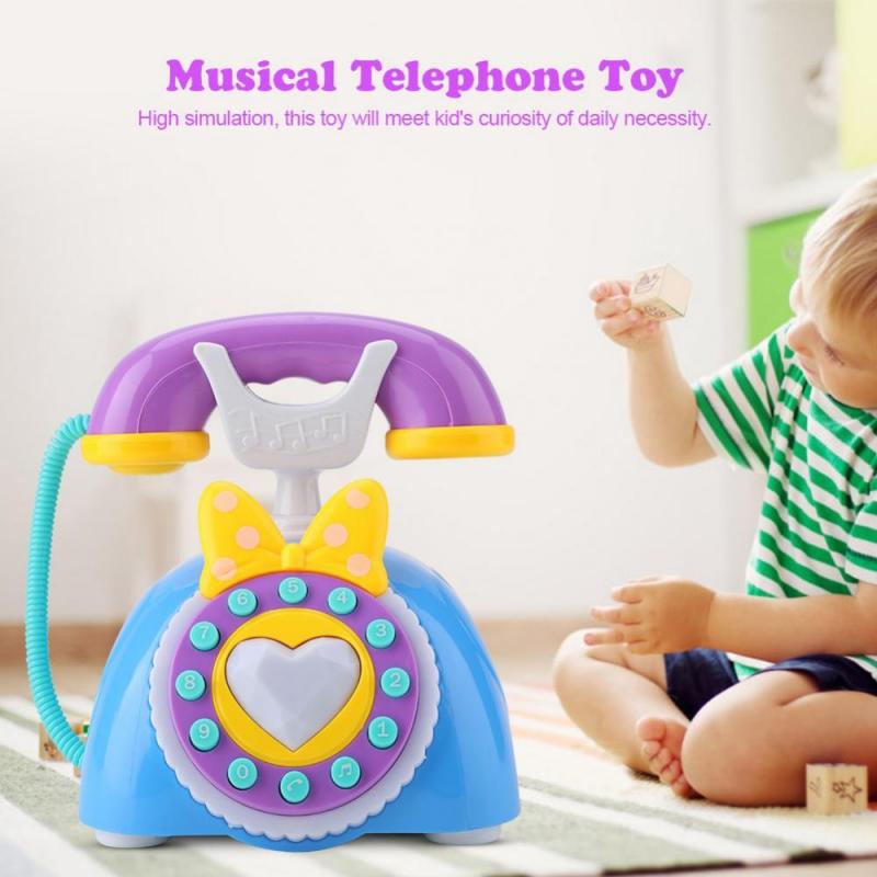 Buy Simulation Bilingual Musical Telephone Baby Children Educational ...