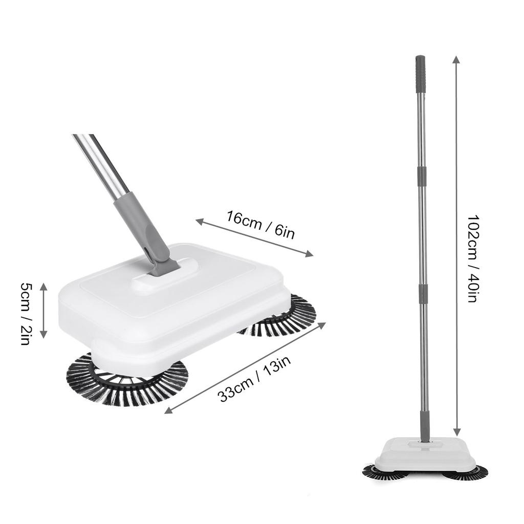 Buy 2-in-1 Multifunctional Hand Push Sweeper Sweeping Mopping ...
