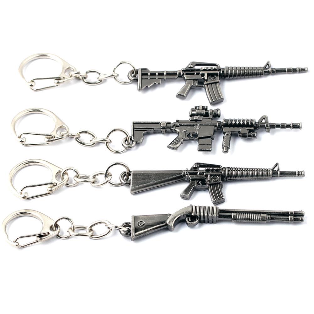 1pcs Automatic Rifle Gun Model Keychain Metal Pendant Key Chain Jewelry ...