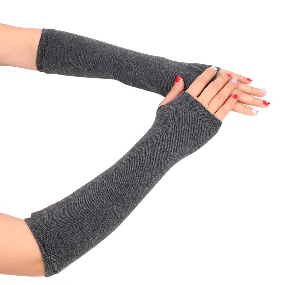 Buy Winter Wrist Arm Hand Warmer Knitted MittenLong Fingerless Gloves ...