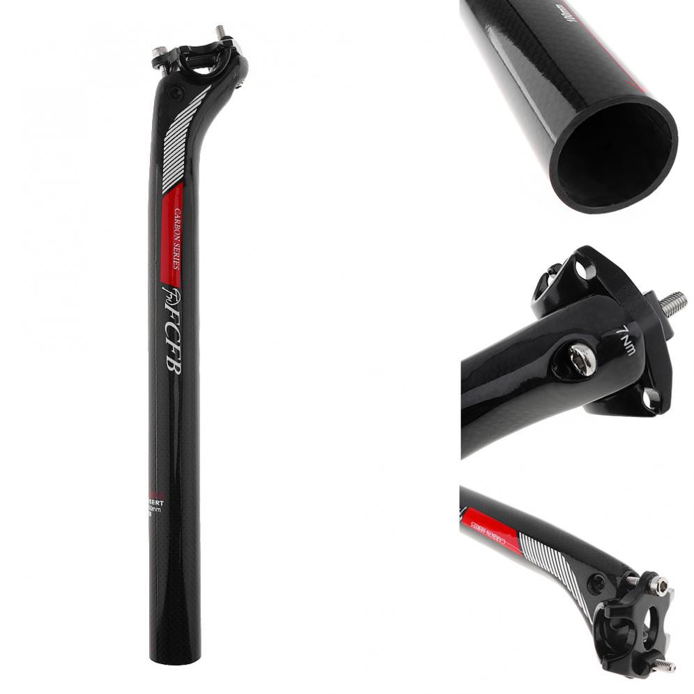 Buy Full Carbon Fiber Bicycle Seatpost Lightweight 3K Glossy T800 ...