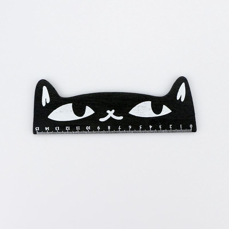 Buy 15cm Cute Cartoon Cat Parallel School Straight Ruler for Painting ...