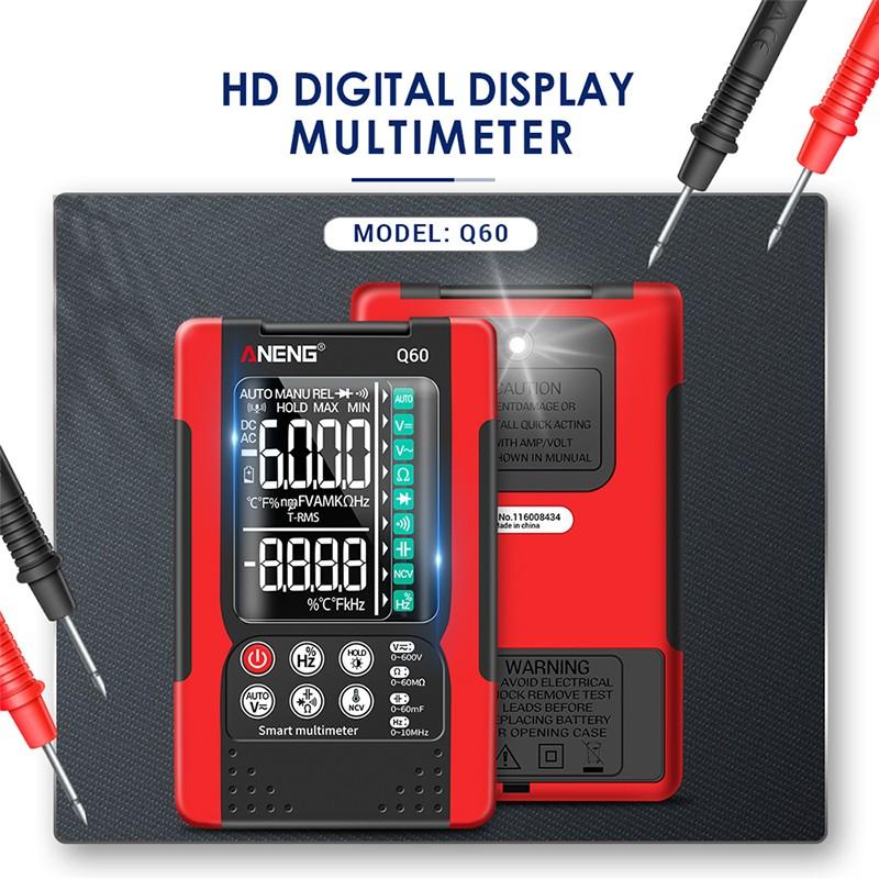 Buy Aneng Q60 VA Display Screen Digital Multimeter Ransistor Tester ...