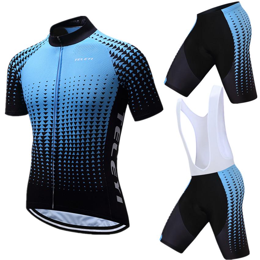 Cheap Men Road Bike Clothing Set Summer MTB Bike Uniform Anti-Sweat ...