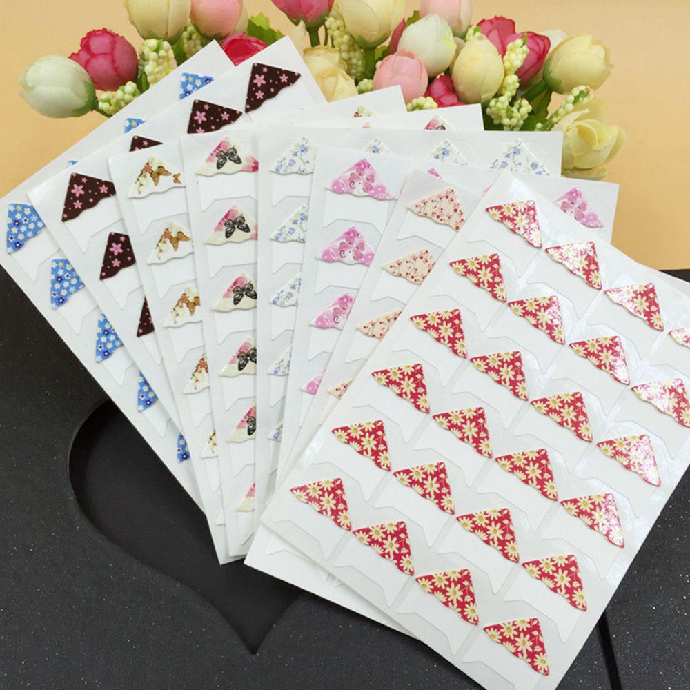 Buy Handwork Floral DIY Frame Paper Decoration Photo Corner Stickers ...