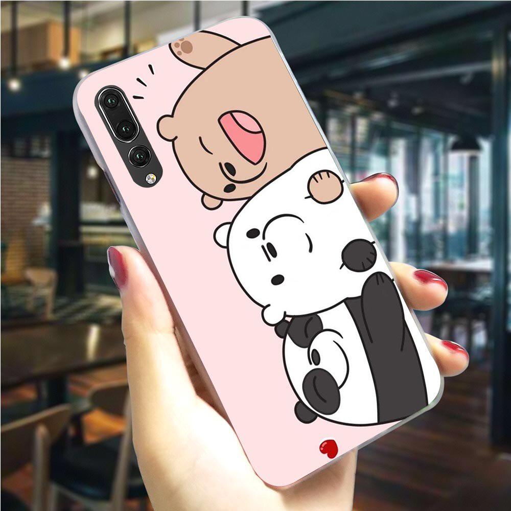Buy Cut Cartoon Panda Phone Case For Huawei Nova 4 Cover 9X Pro Y6 Y7 ...