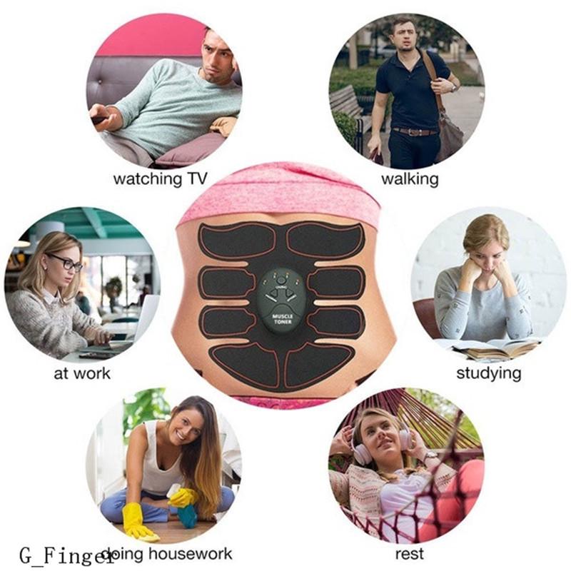 Buy Professional EMS Muscle Training Gear Remote Control Abdominal ...