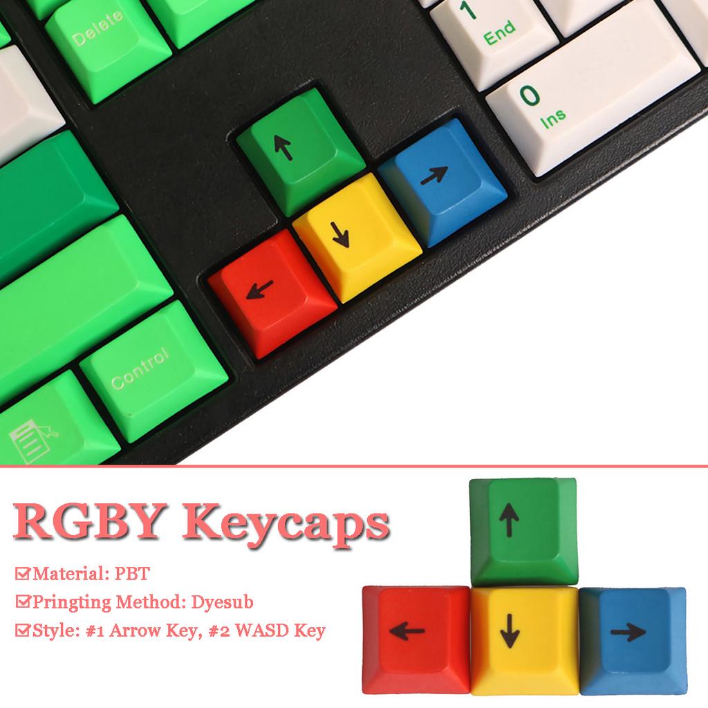 8 Keys WASD+Arrow Replacement WASD Arrow Keycaps UV Coating Backlit ...
