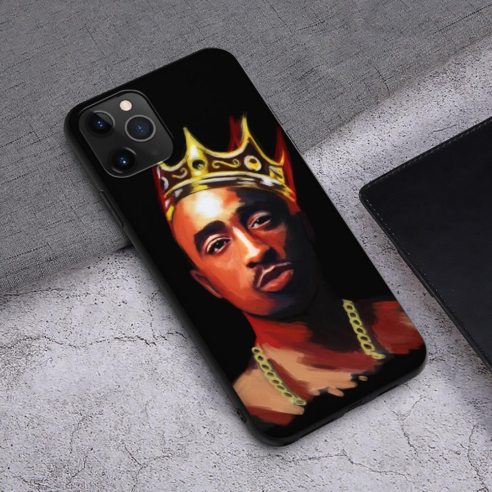 Buy GX4 2Pac Tupac Shakur Silicone Soft Case for iPhone 13 12 Mini 11 ...