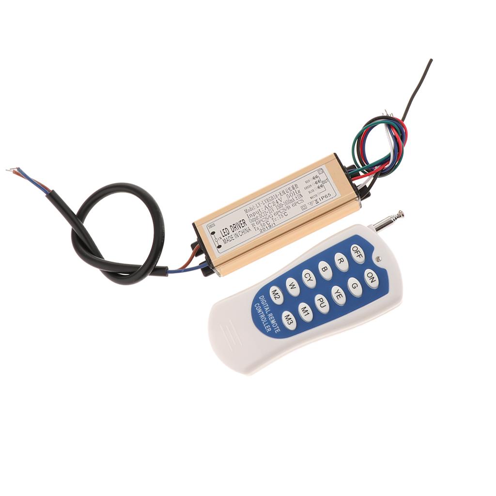 AC 24V 36W IR RGB Constant Current Power Supply LED Driver Remote ...
