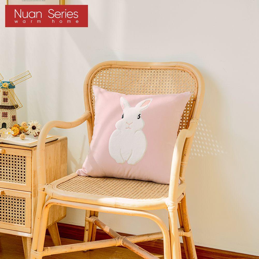 Buy 1PC Korean Style Cute Rabbit Sofa Pillowcase Cushion Cover Office ...