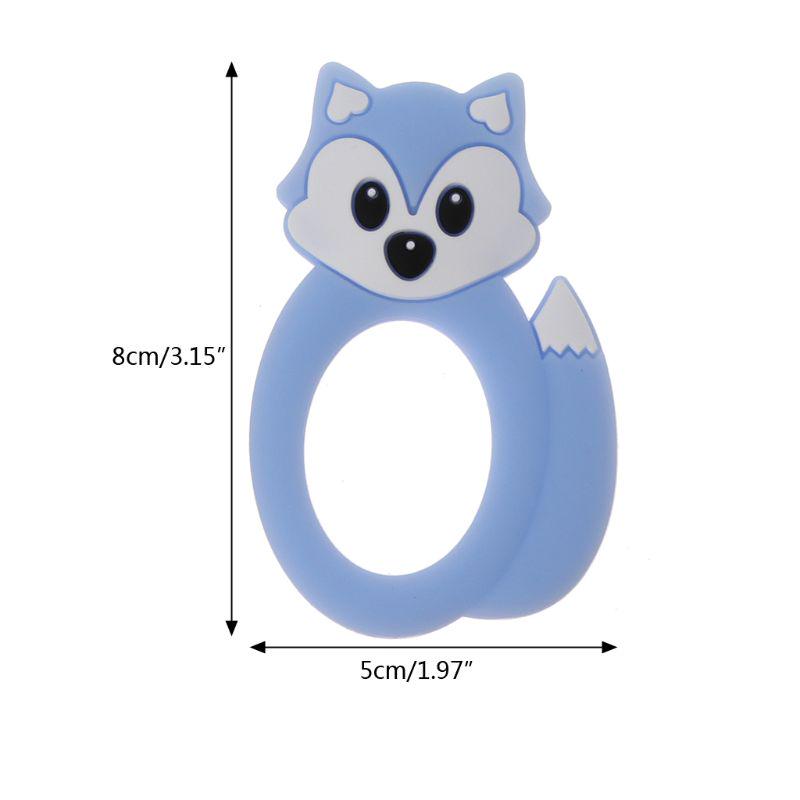 Buy Fox Silicone Teething Toy Baby Teether Beads DIY Chew Necklace ...