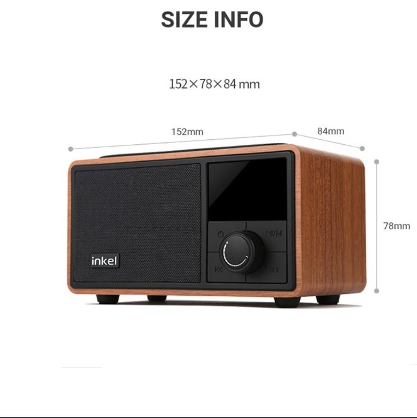 Buy Inkel Wireless Charging Bluetooth Speaker, Classic1, Maple at ...