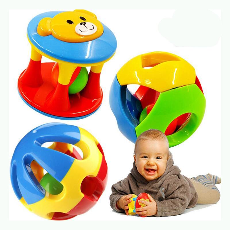 Buy 2 PCS/Set New Lovely Baby Rattles Plastic Toys Hand Shake Bell Ring ...