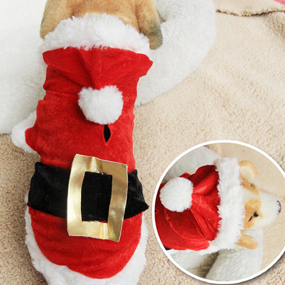 Buy Pet Dog Christmas Clothes Cotton Winter Warm Coat Puppy Xmas Cute ...