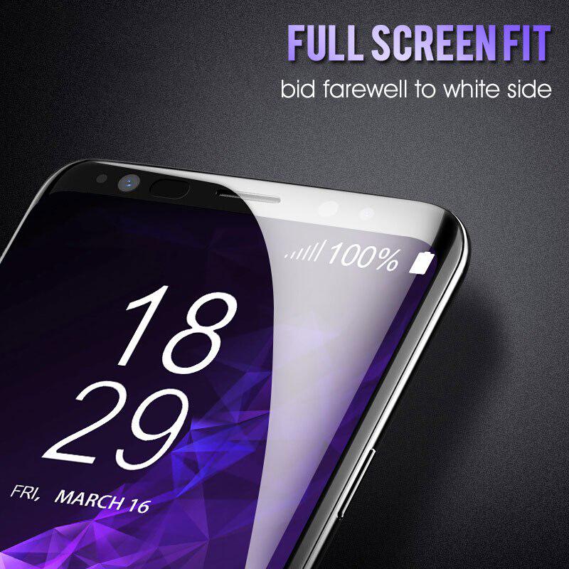 Buy 8D Tempered Glass For Galaxy Note 8 9 S9 S8 Plus Screen Protector ...