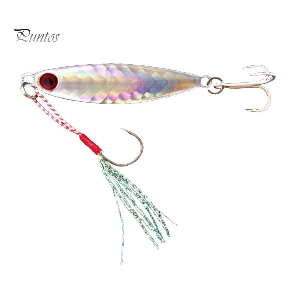 Puntos 5cm 10g Metal Sequin Simulation Fish Fishing Bait Hard Lure with ...
