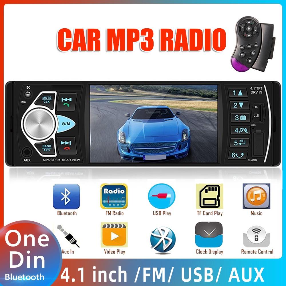 Buy Car Radio 1din Stereo Mp5 Mp3 Bluetooth Radio Fm Usb Autoradio 4.1 Inch Support Rear View ...