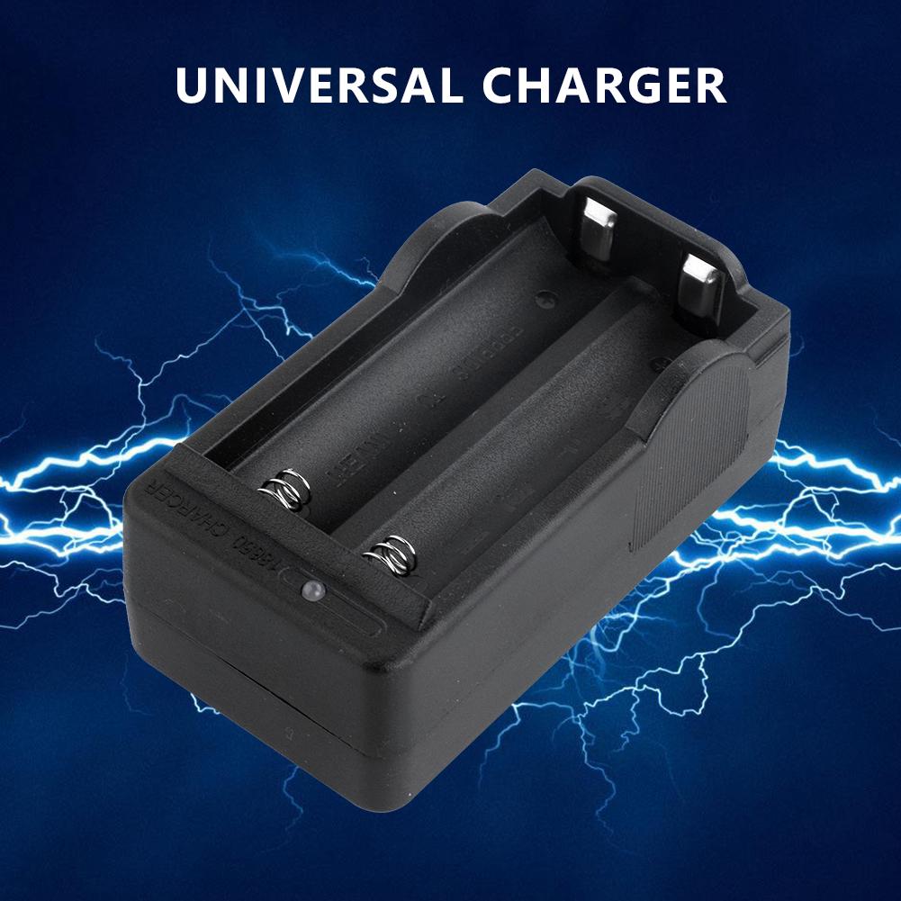 Buy Flashlight 18650 Battery Charger 4.2V Dual Slots Travel Wall ...