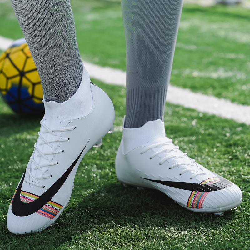 Cheap Long Spike Soccer Shoes Sports Shoes Men's Shoes Socks Shoes High ...