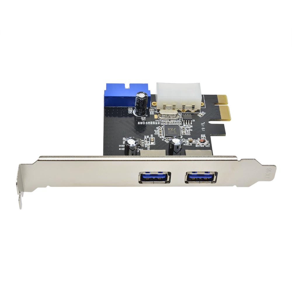 Buy 1Pcs PCI Express USB 3.0 2 Ports Control Adapter Board With Control ...