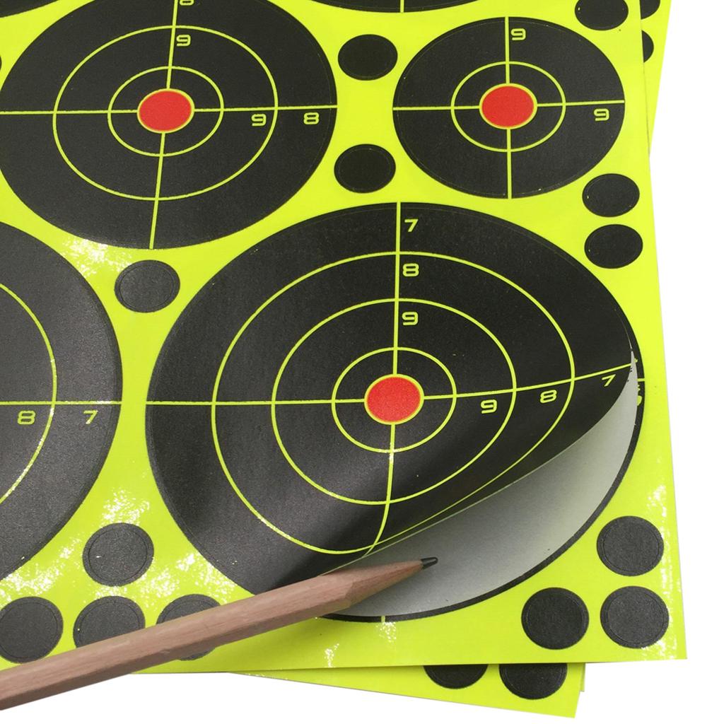 Buy 10 Pieces Combined Size Shooting Practice Splash Fluorescent Paper ...