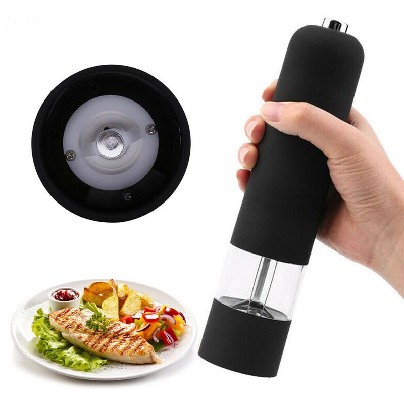 Buy 1PCS Automatic Electric Spices PepperSalt Mill Grinder Stainless ...