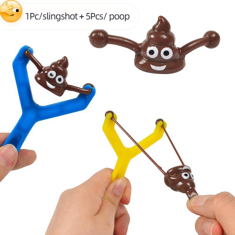 Buy Funny Fake Poop Ejection Toys Kids Slingshot Poop Kits Antistress ...