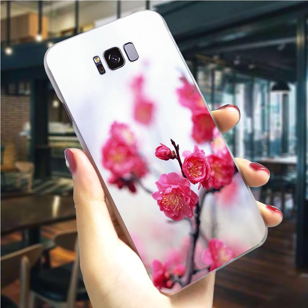 Flower Plum Phone Cover for Samsung A8 2018 Case A3 A5 A6 A7 A9 A10 A20 ...