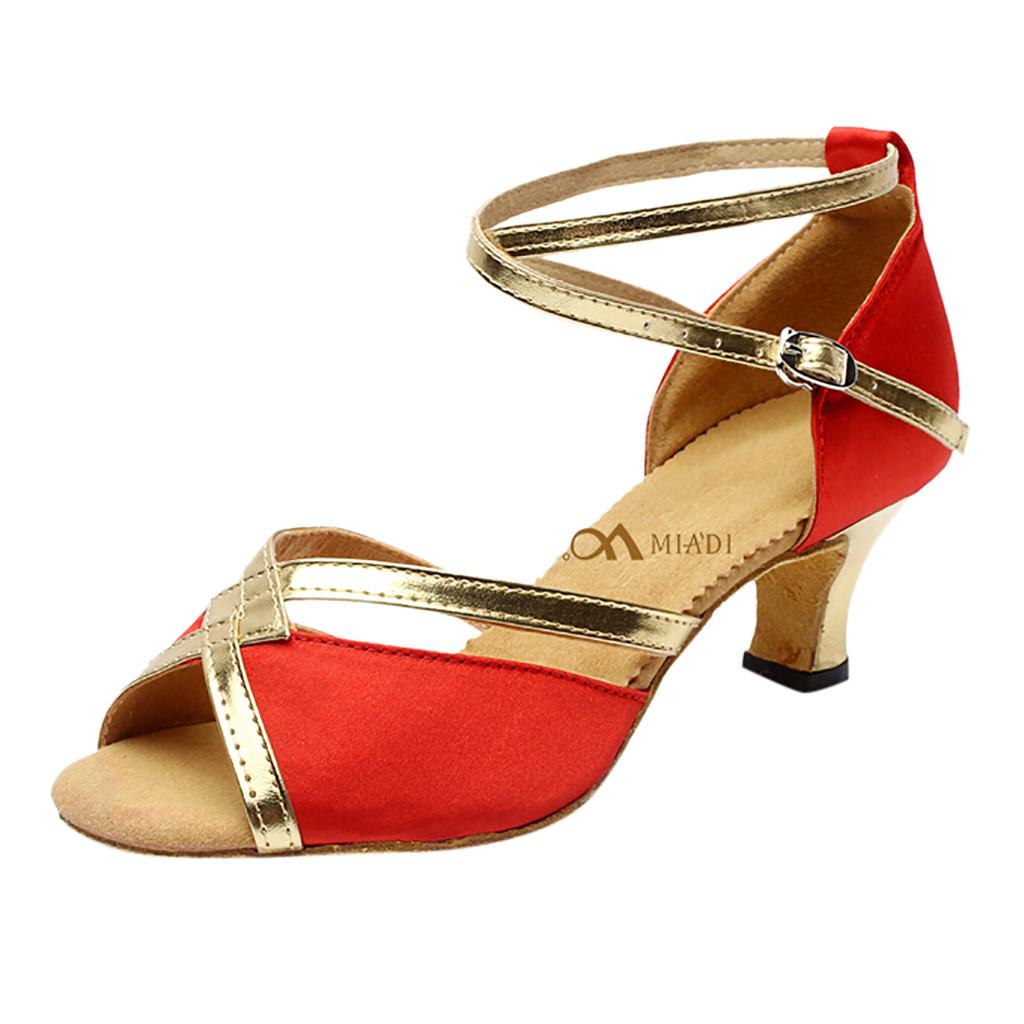 Buy Women's Rumba Waltz Prom Ballroom Latin Salsa Dance Shoes Square ...