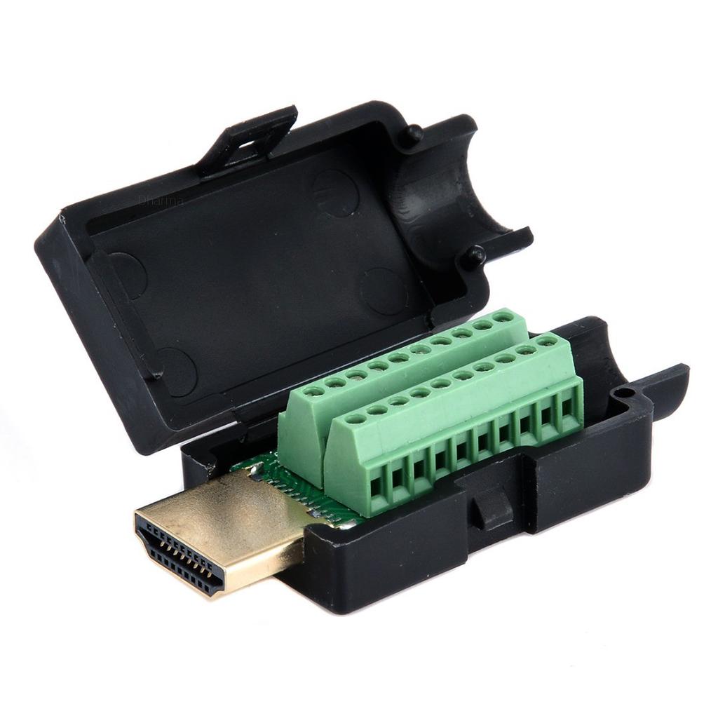 Buy Manyi New HDMI 19P Plug Breakout Terminals Solderless Connector ...