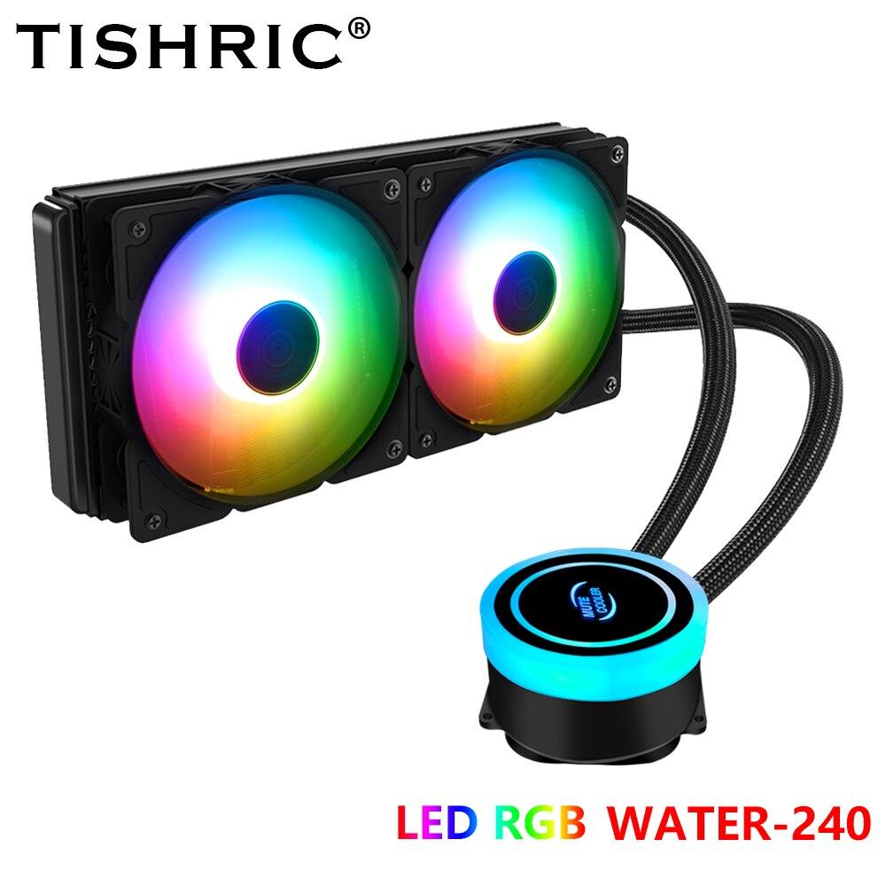 Buy TISHRIC Water Cooler CPU Cooling Fan RGB Heatsink Radiator Intel ...